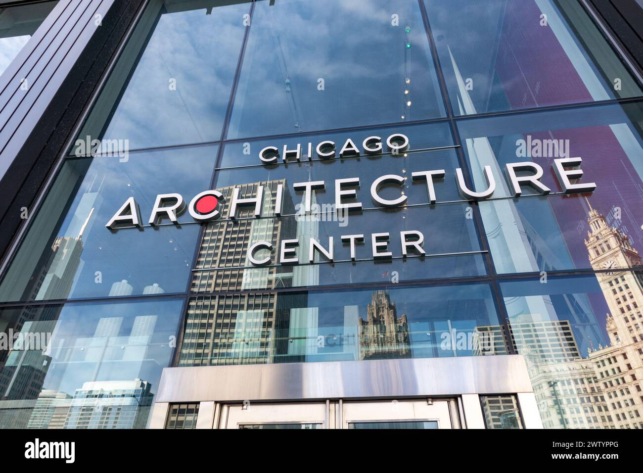 exterior of the Chicago Architecture building in Chicago Illinois, USA ...