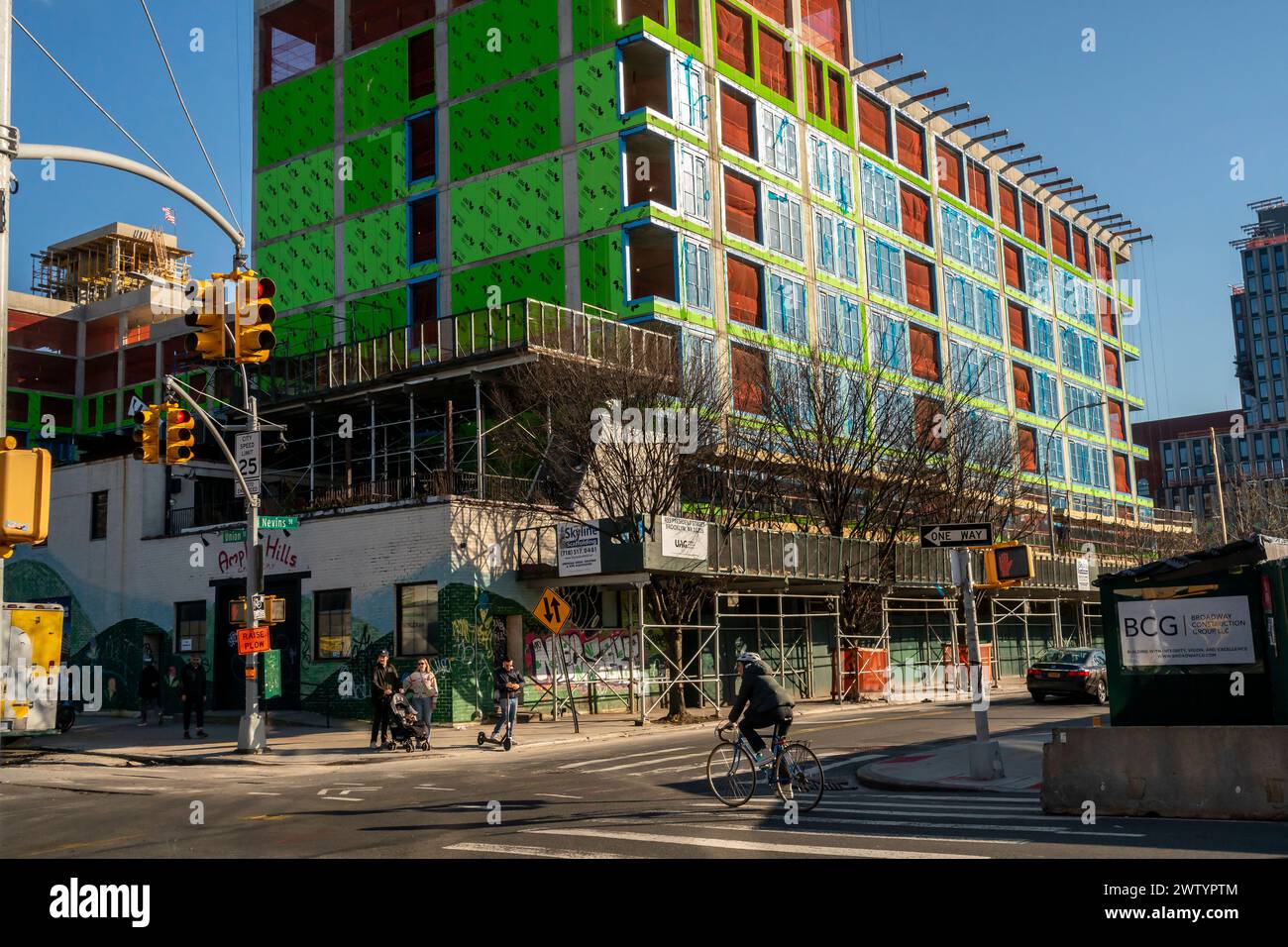 Development in the Gowanus neighborhood of Brooklyn in New York on ...