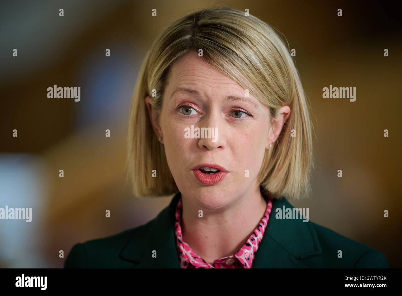 Edinburgh Scotland, UK 20 March 2024. Cabinet Secretary for Education ...