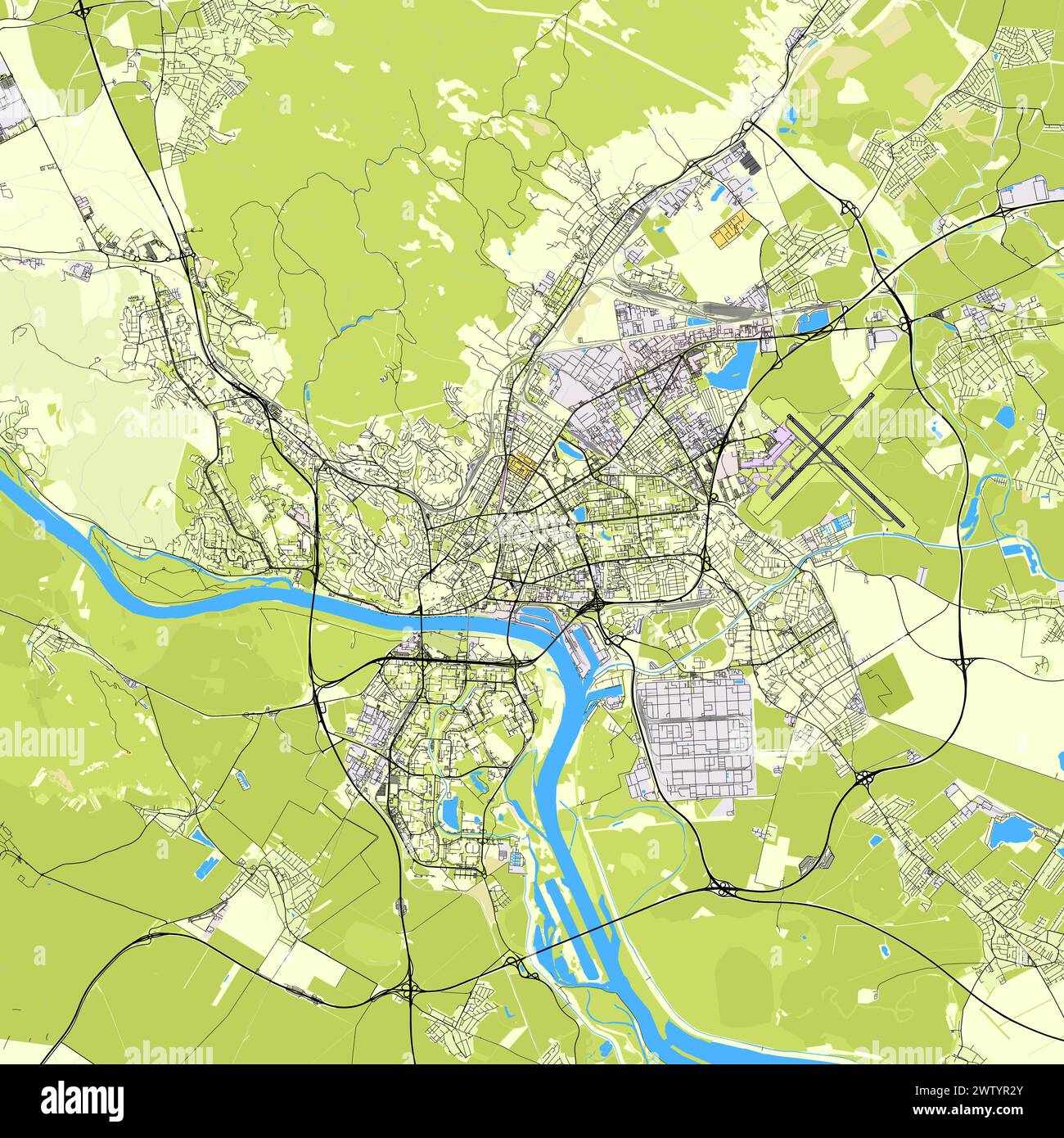 Map of bratislava hi-res stock photography and images - Alamy