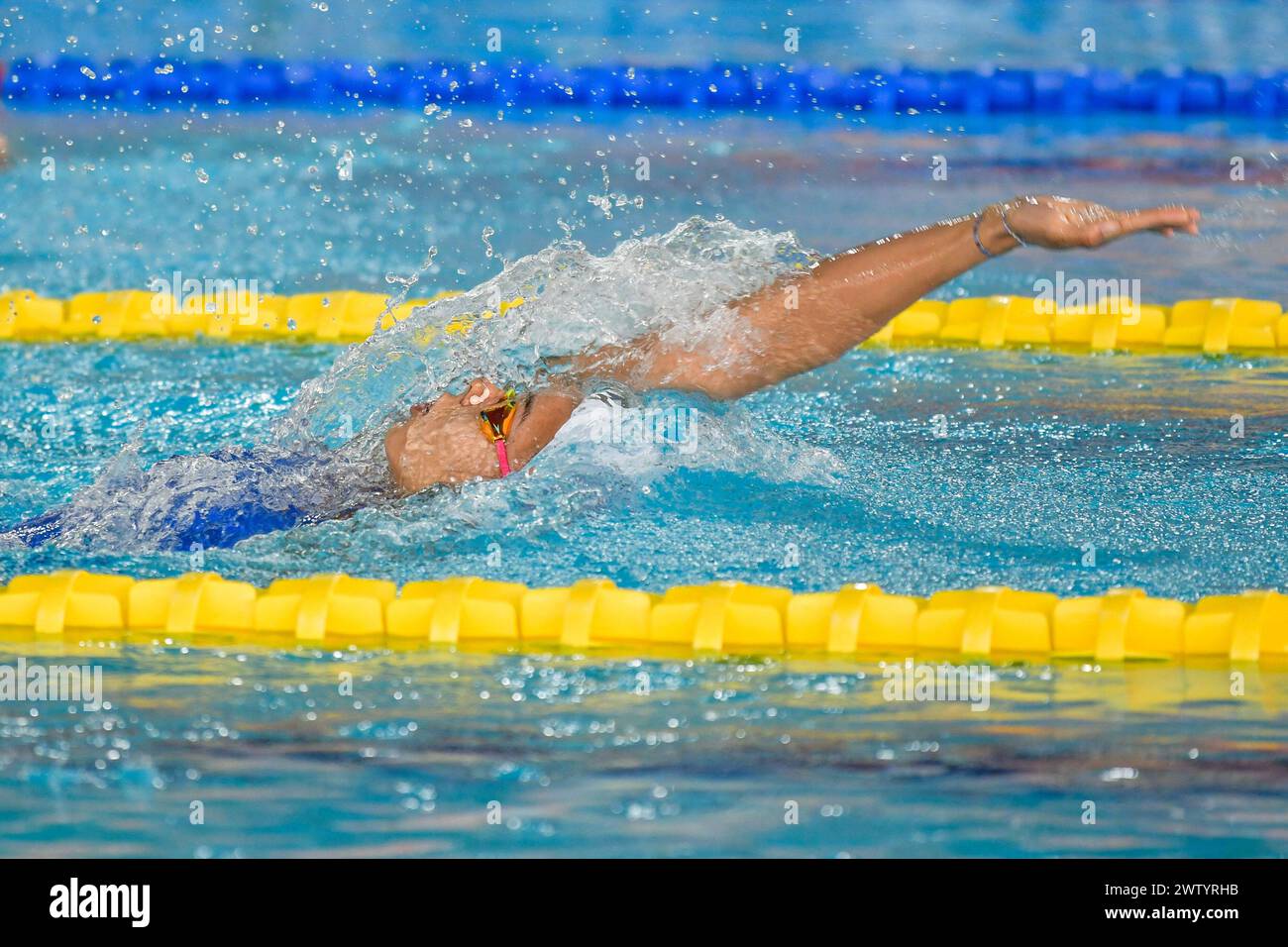 Nice, France. 20th Mar, 2024. Mary-Ambre Moluh is seen after finishing ...