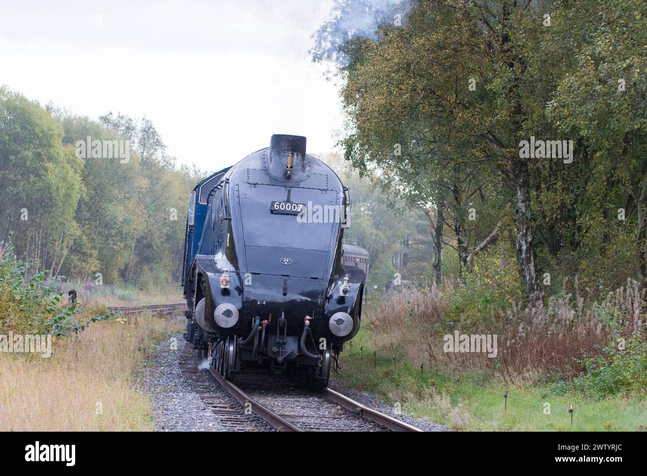 Sir Nigel Gresley, steam train on the East Lancs Railway Stock Photo ...