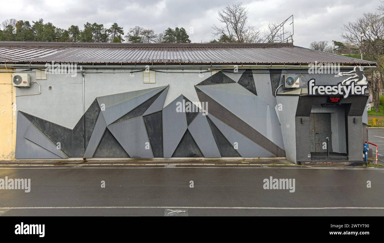 Belgrade, Serbia - March 11, 2024: Night Club Freestyler Winter Stage ...