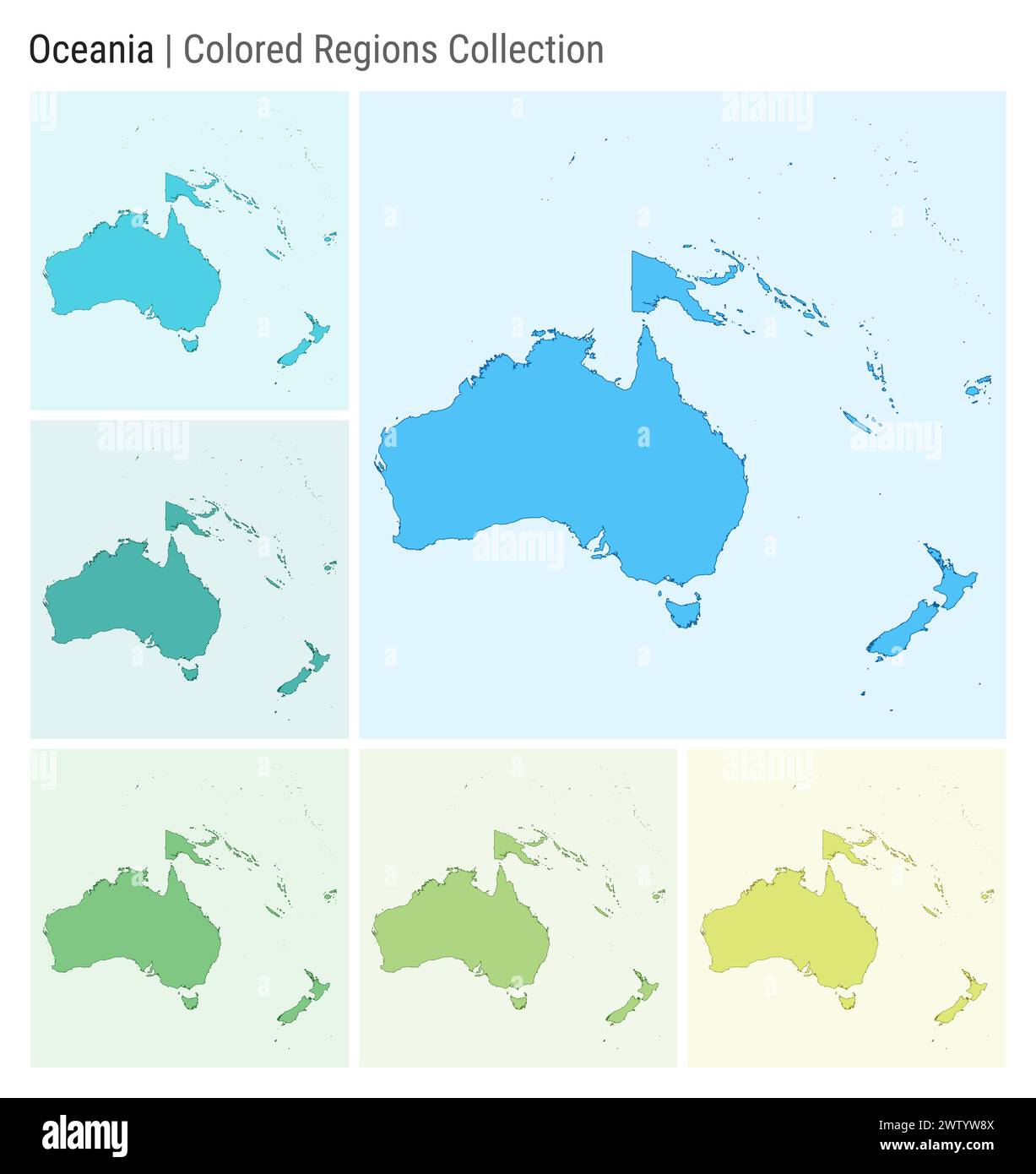 Oceania Map Countries Countries Of Oceania In Warüigo Map, Warana,