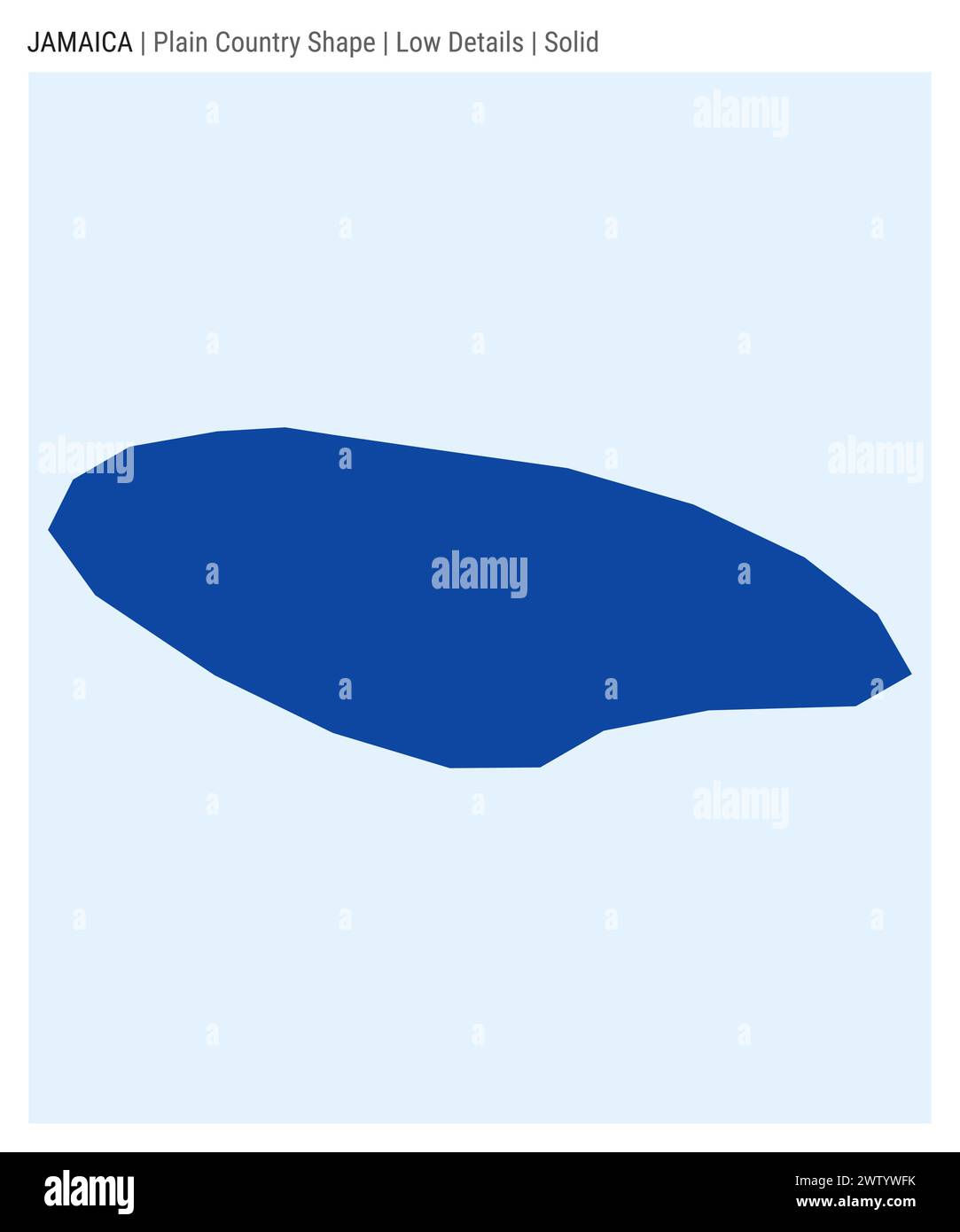 Jamaica plain country map. Low details. Solid style. Shape of Jamaica ...