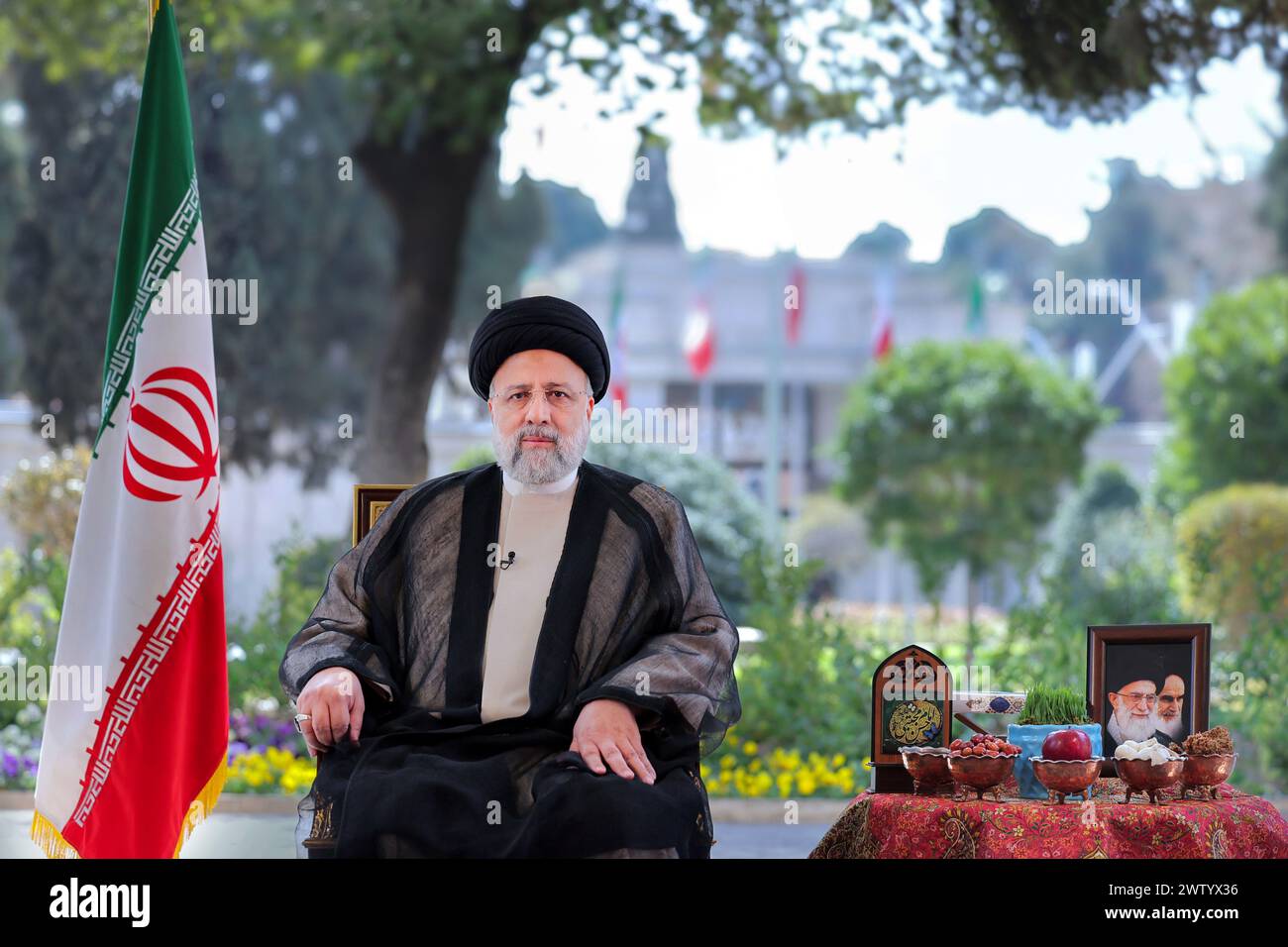 Tehran, Iran. 20th Mar, 2024. Iranian President Ebrahim Raisi pictured ...