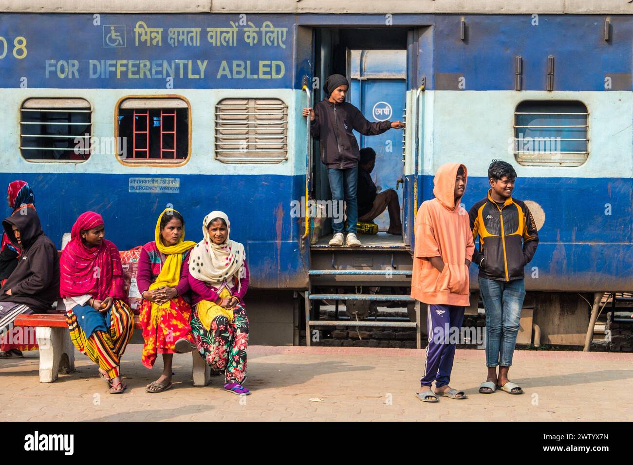 A carriage for disabled travellers / differently abled travellers at a ...