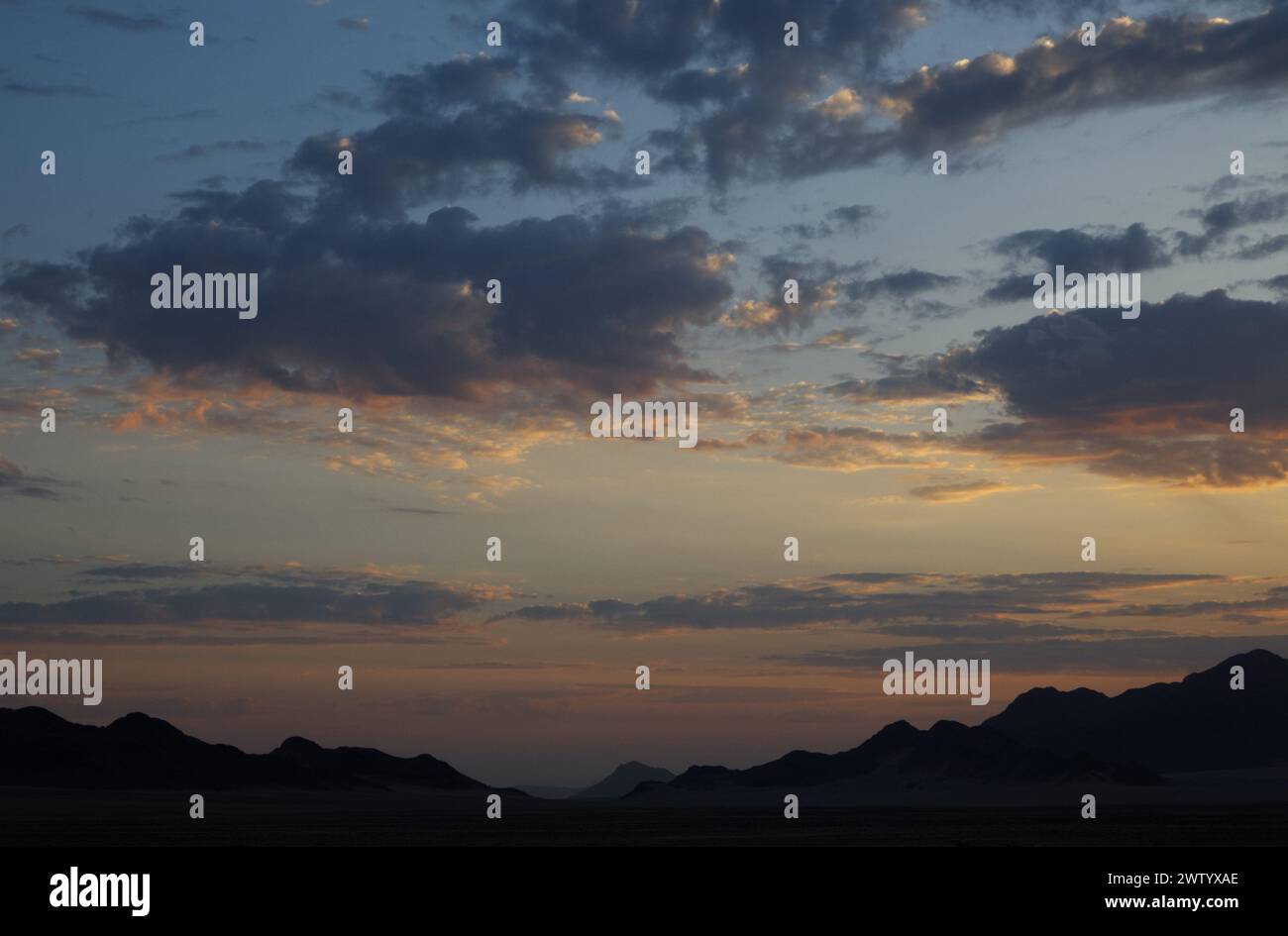 Namibian Desert Sunset in Namibia, Southern Africa Stock Photo - Alamy