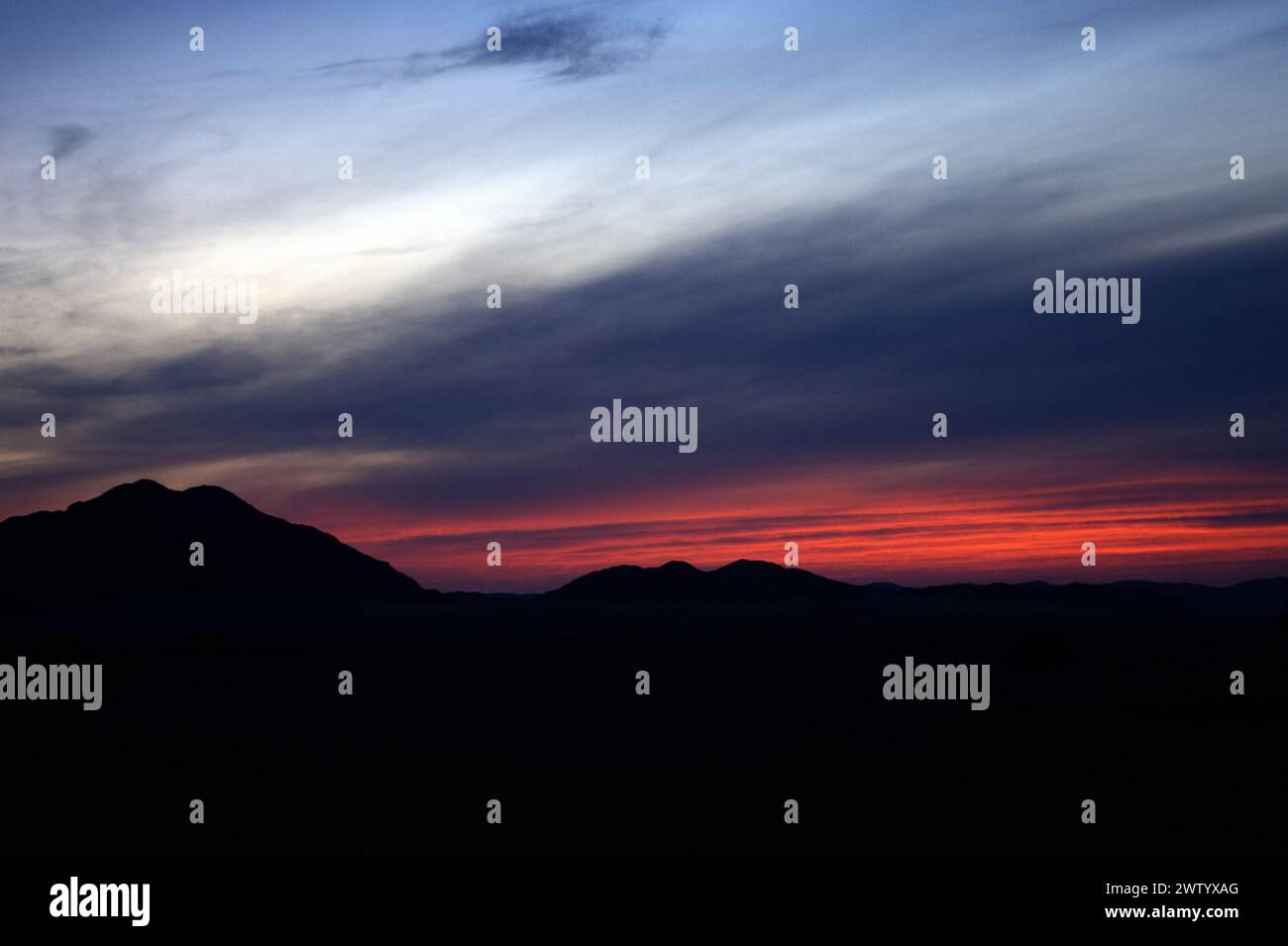 Namibian Desert Sunset in Namibia, Southern Africa Stock Photo - Alamy