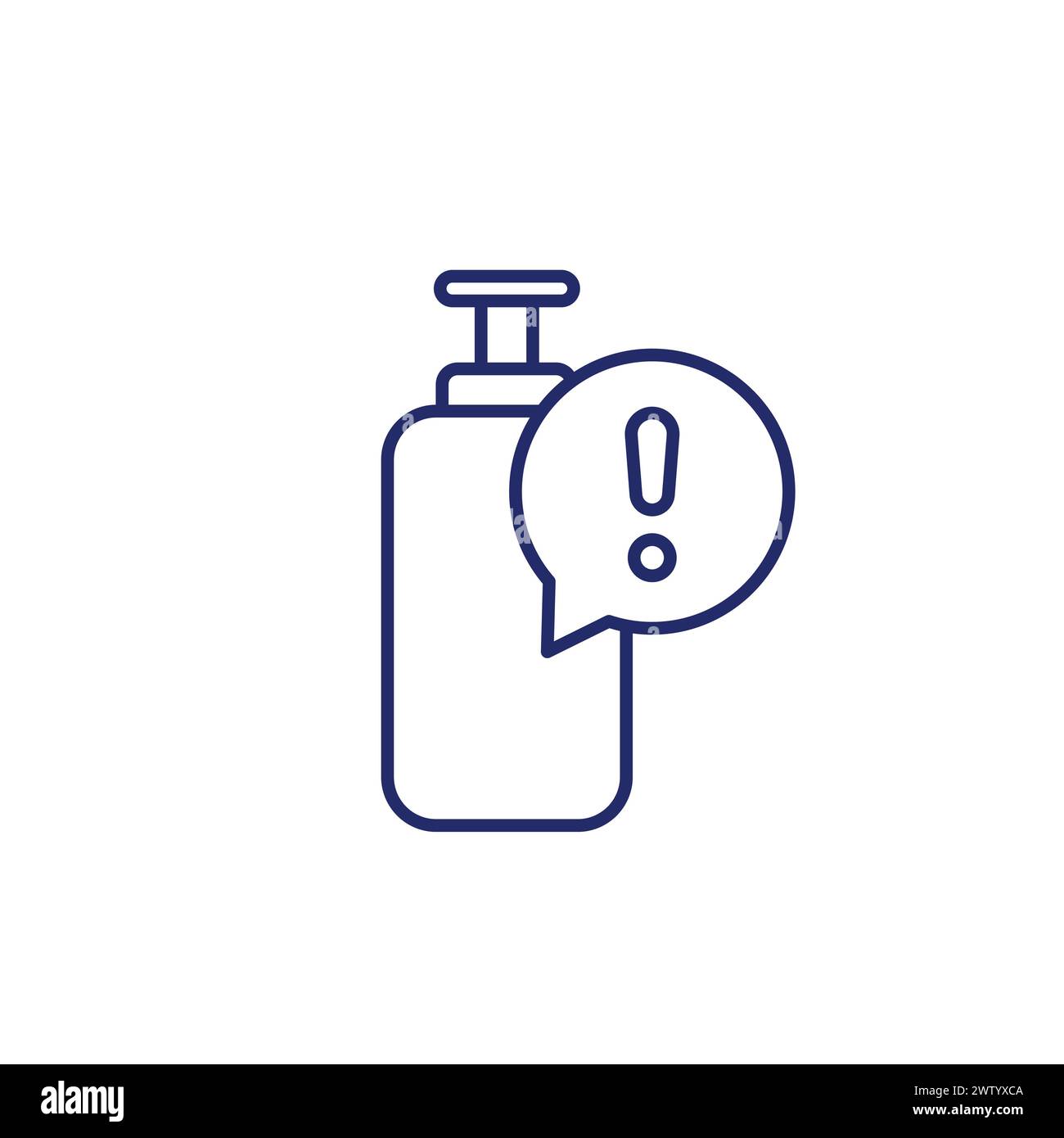 gas tank warning icon, line vector Stock Vector Image & Art - Alamy