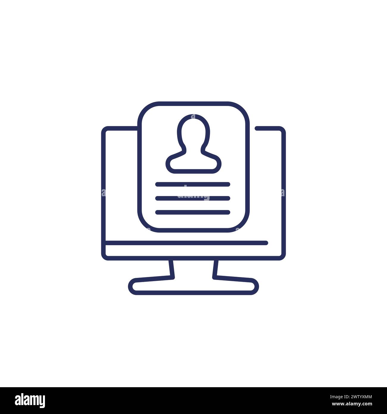 Online personal details Stock Vector Images - Alamy