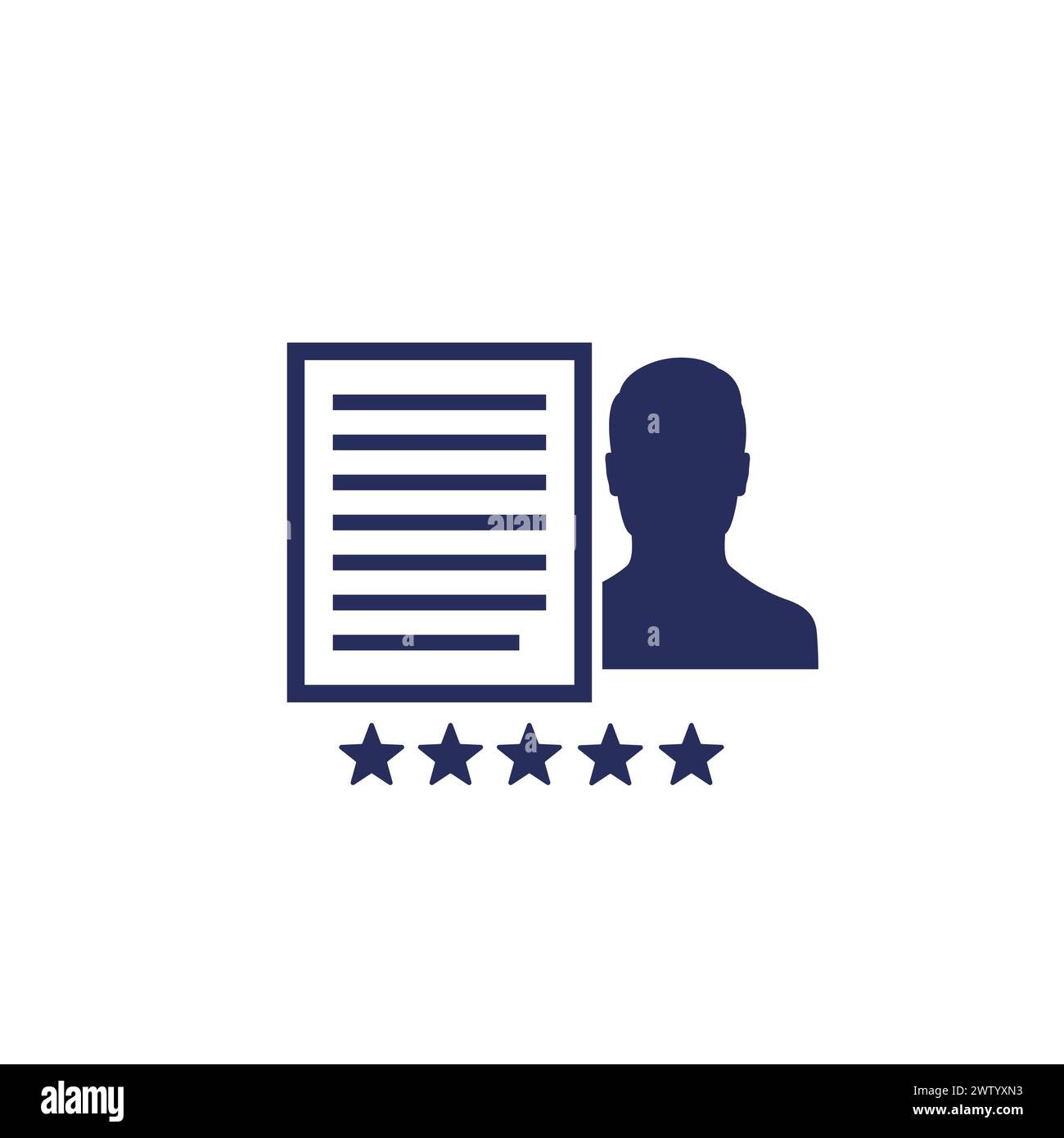 employee recruiting and candidate rating icon Stock Vector Image & Art ...