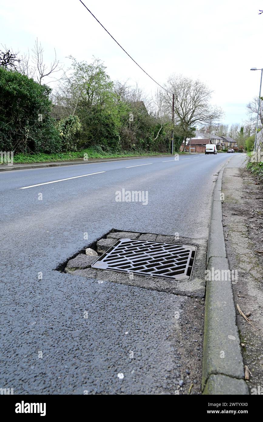Around The UK - Not just Potholes but roads breaking up around manhole ...