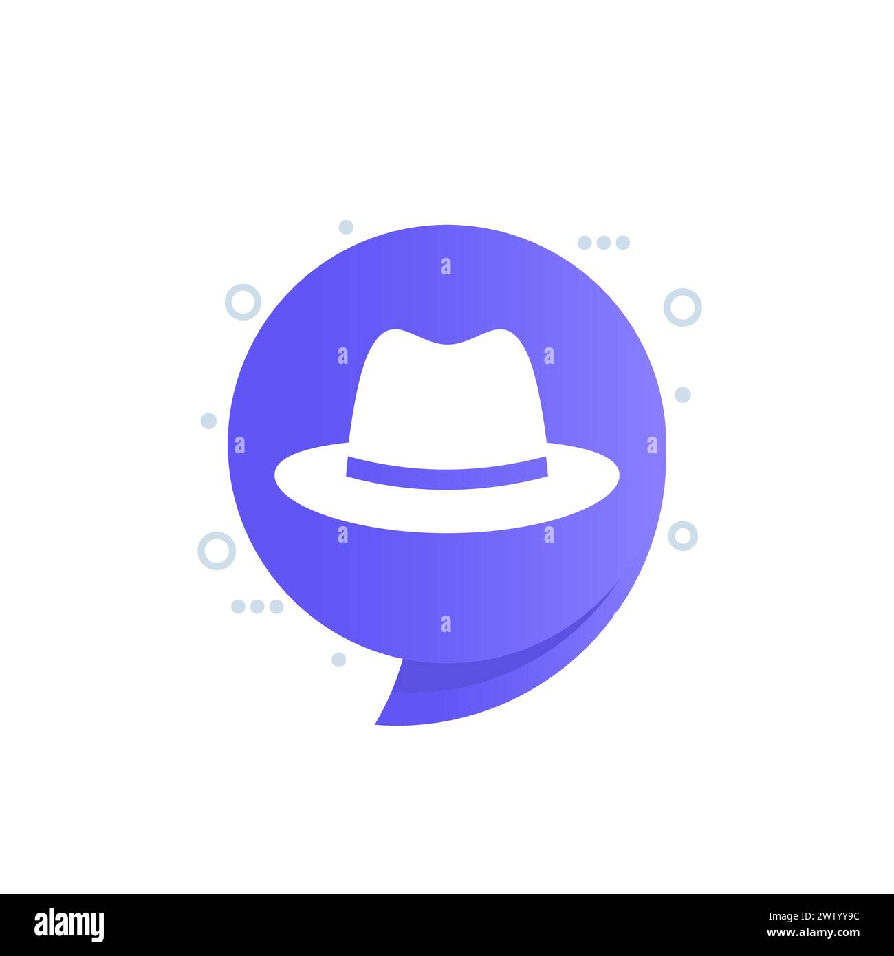 Fedora icon hi-res stock photography and images - Alamy