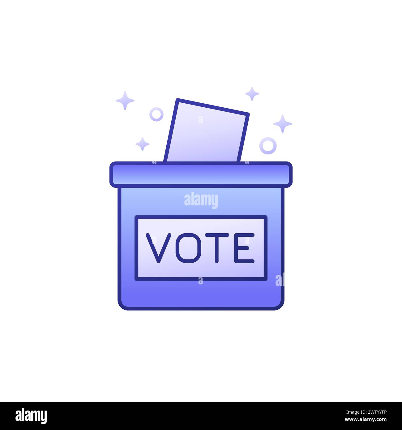 Ballot box icon outline hi-res stock photography and images - Alamy
