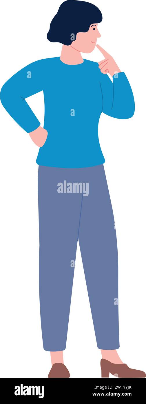 Think melancholy Stock Vector Images - Alamy