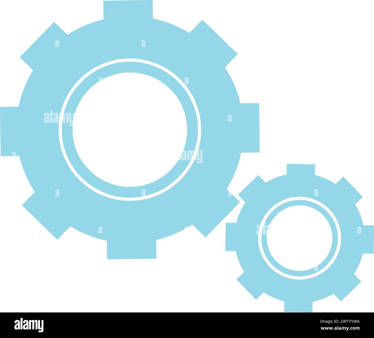Gears icon. Settings symbol. Rotating cog wheels Stock Vector Image ...