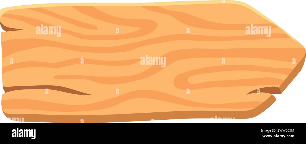 Wooden arrow pointer. Blank plank. Cartoon sign Stock Vector Image ...