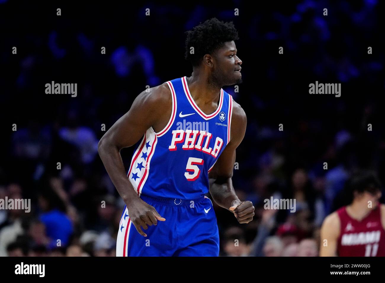 Philadelphia 76ers' Mo Bamba in action during NBA basketball game ...