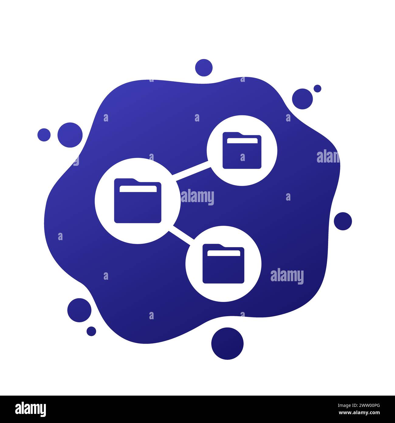 folders icon for apps and web Stock Vector Image & Art - Alamy