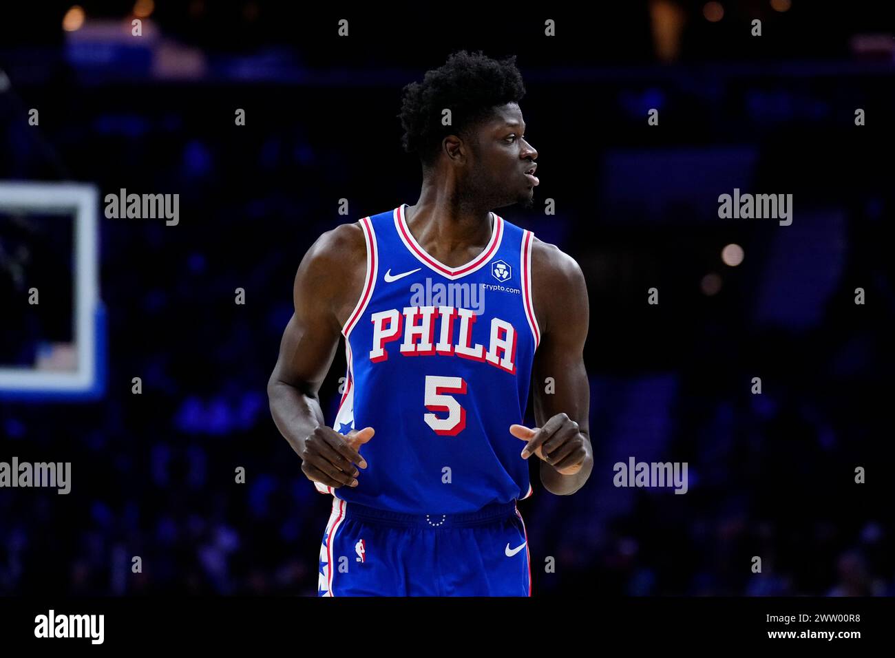 Philadelphia 76ers' Mo Bamba during the second half of an NBA ...