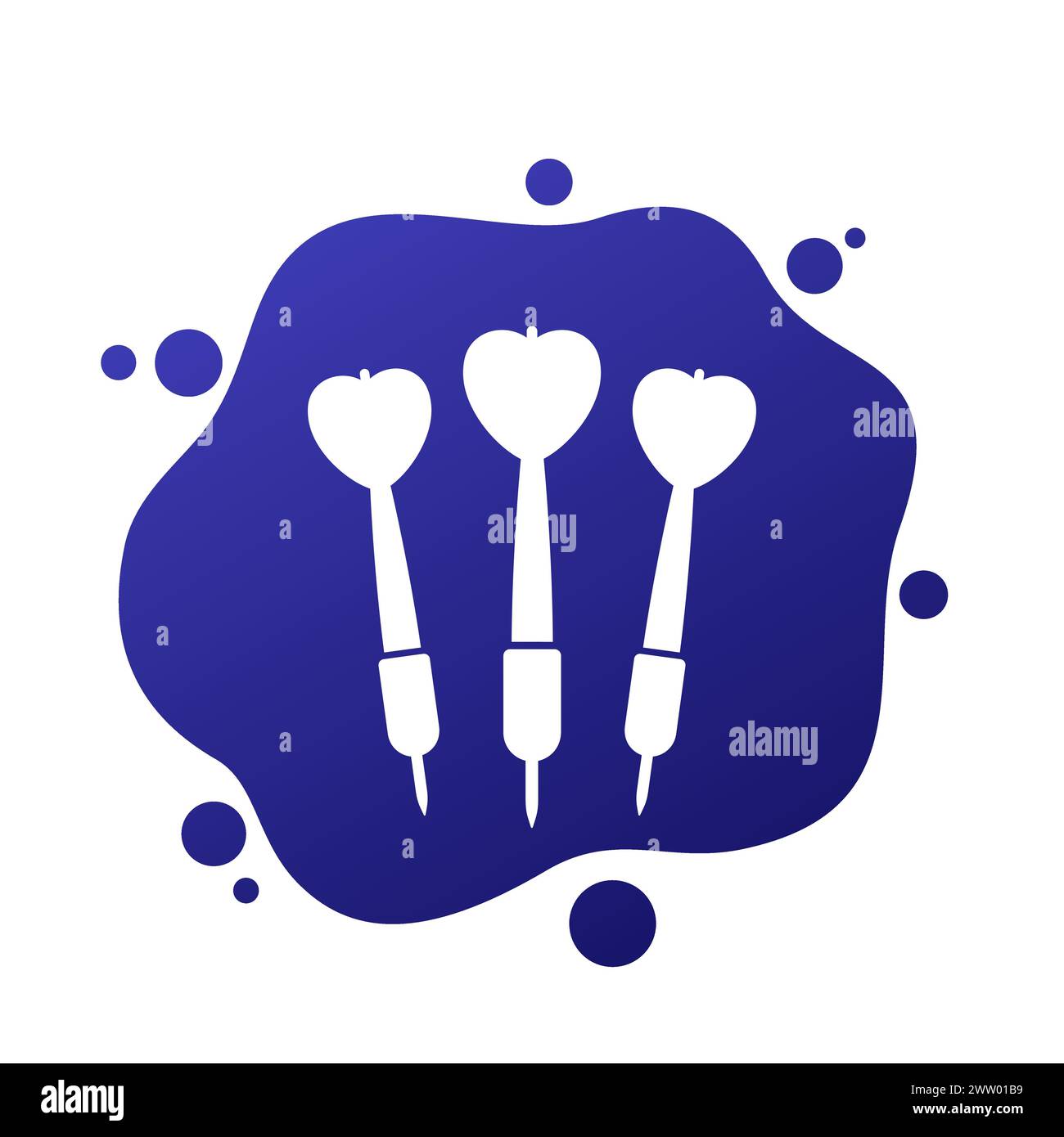 Darts vector icon for web Stock Vector Image & Art - Alamy