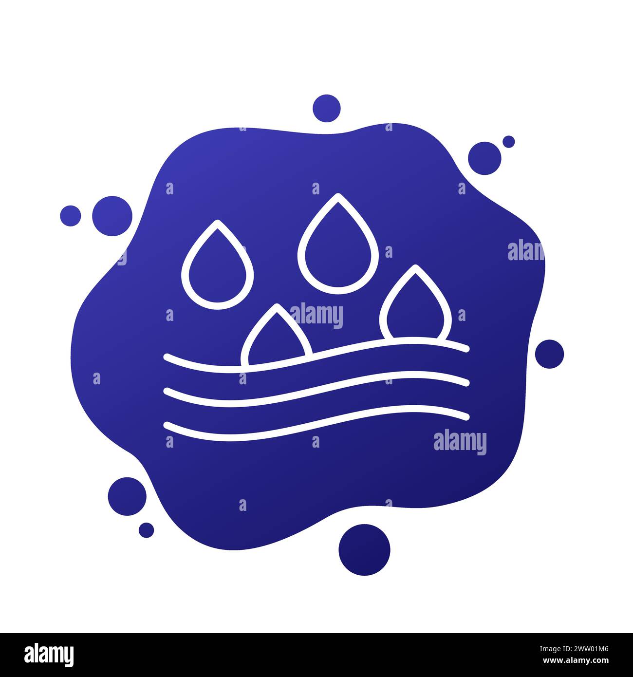 Absorption, absorb water line icon, vector Stock Vector Image & Art - Alamy