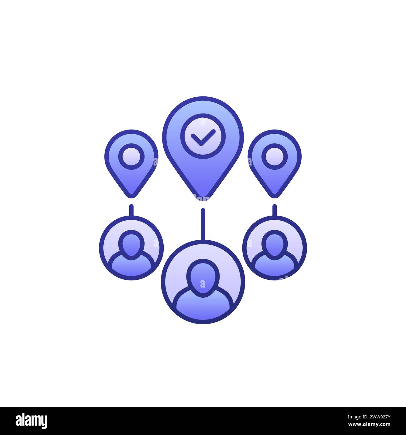 relocate staff, relocation icon with outline Stock Vector Image & Art ...