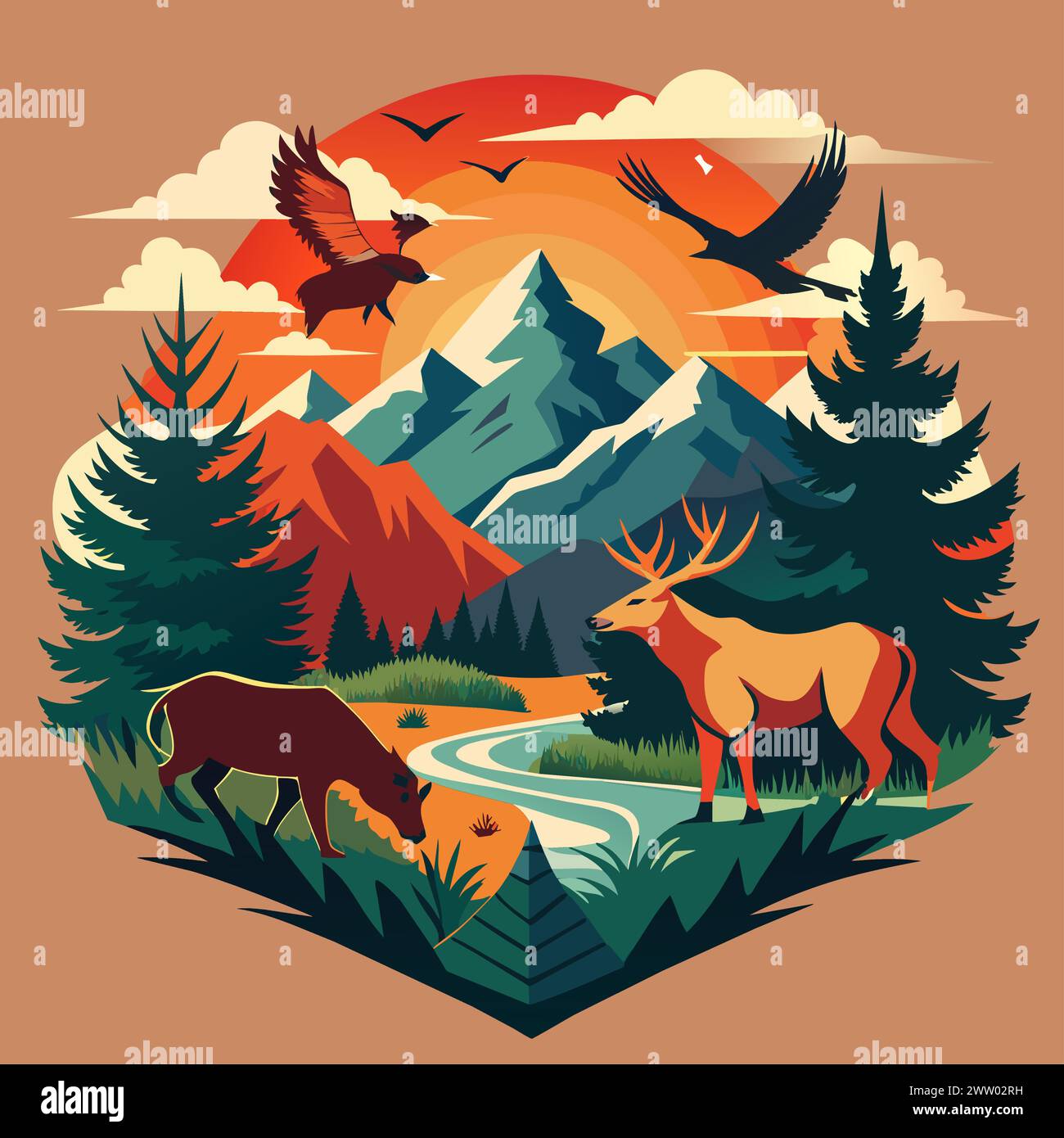 Wild and Free Channel your inner adventurer with a design featuring ...