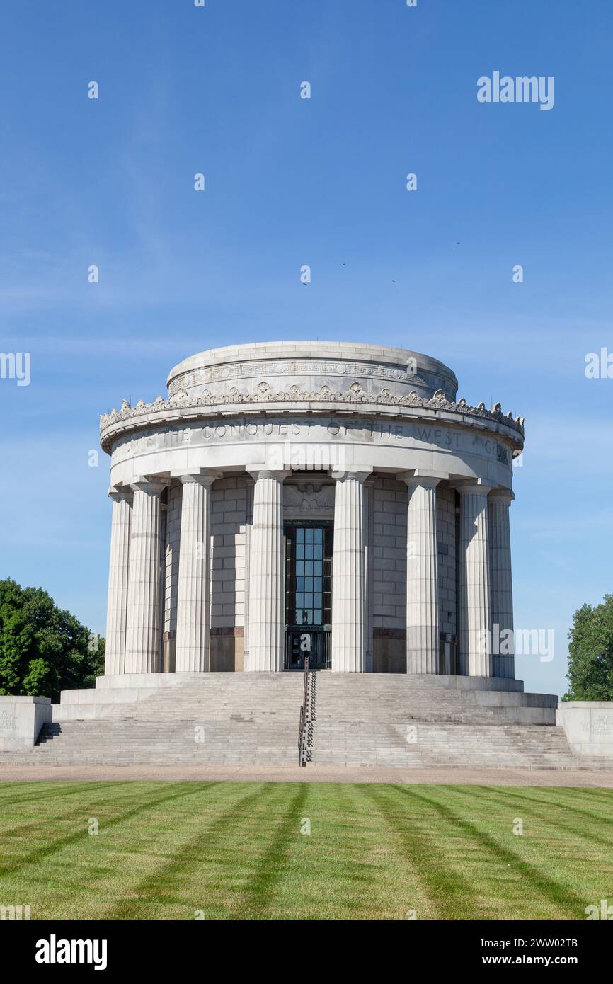 The George Rogers Clark Memorial Rotunda in Vincennes, Indiana Stock ...