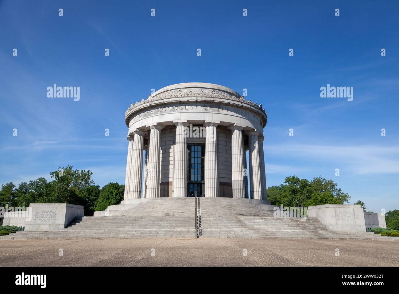 The George Rogers Clark Memorial Rotunda in Vincennes, Indiana Stock ...