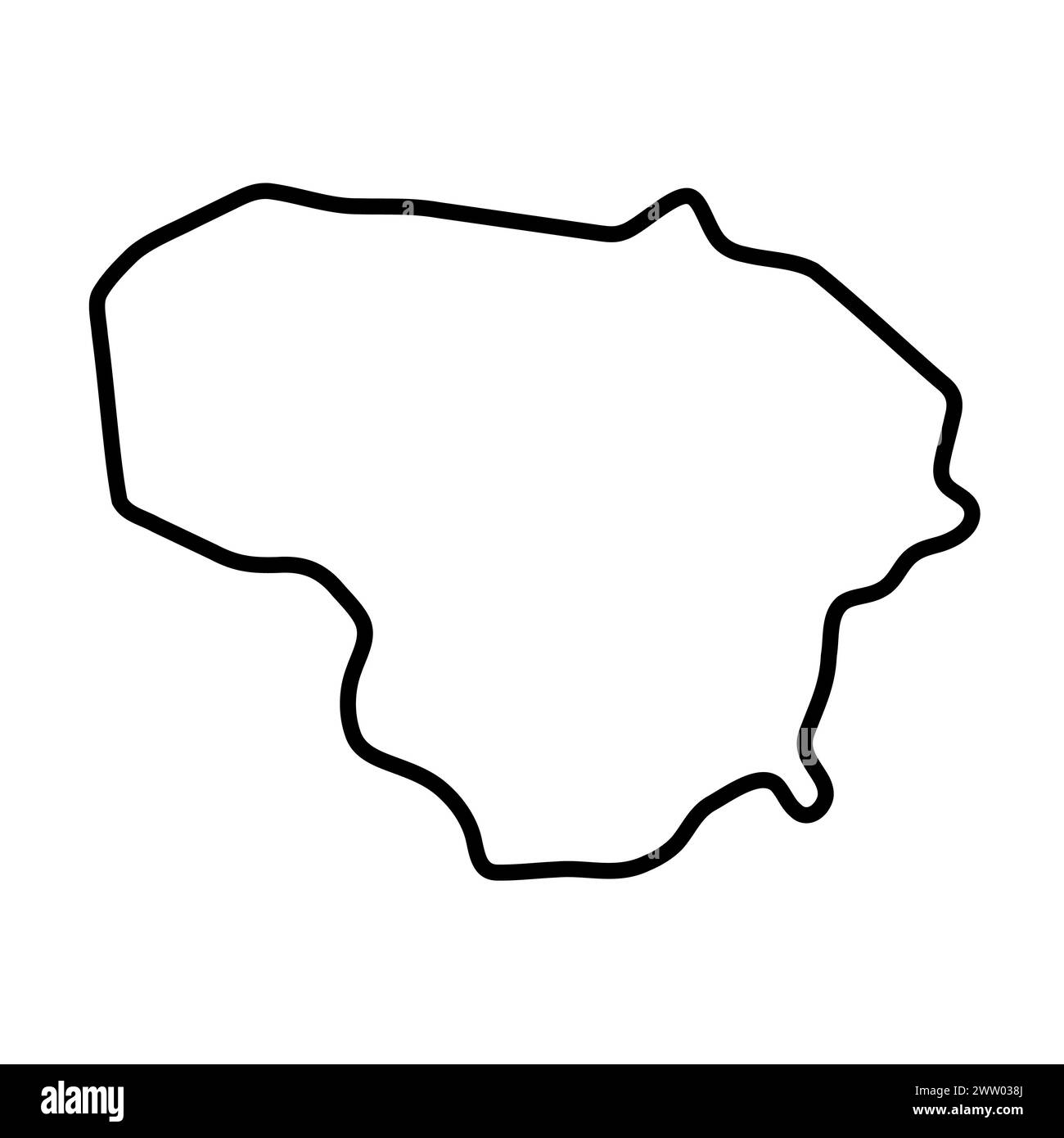 Lithuania lithuanian country map outline Stock Vector Images - Alamy
