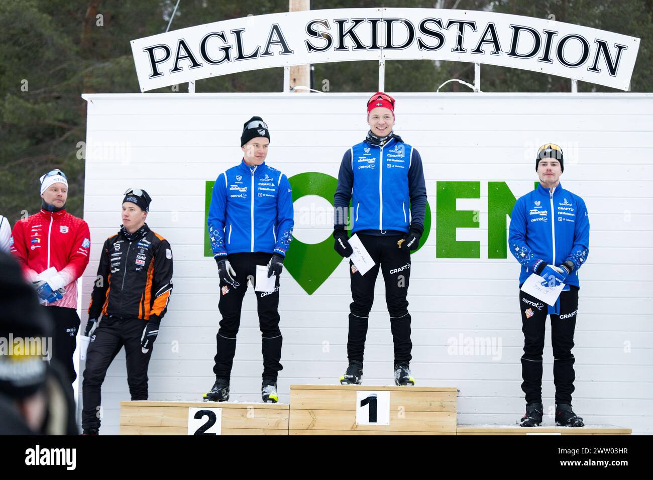 Boden, Sverige. 20th Mar, 2024. 240320 Karl-Johan Westberg, Borås SK ...