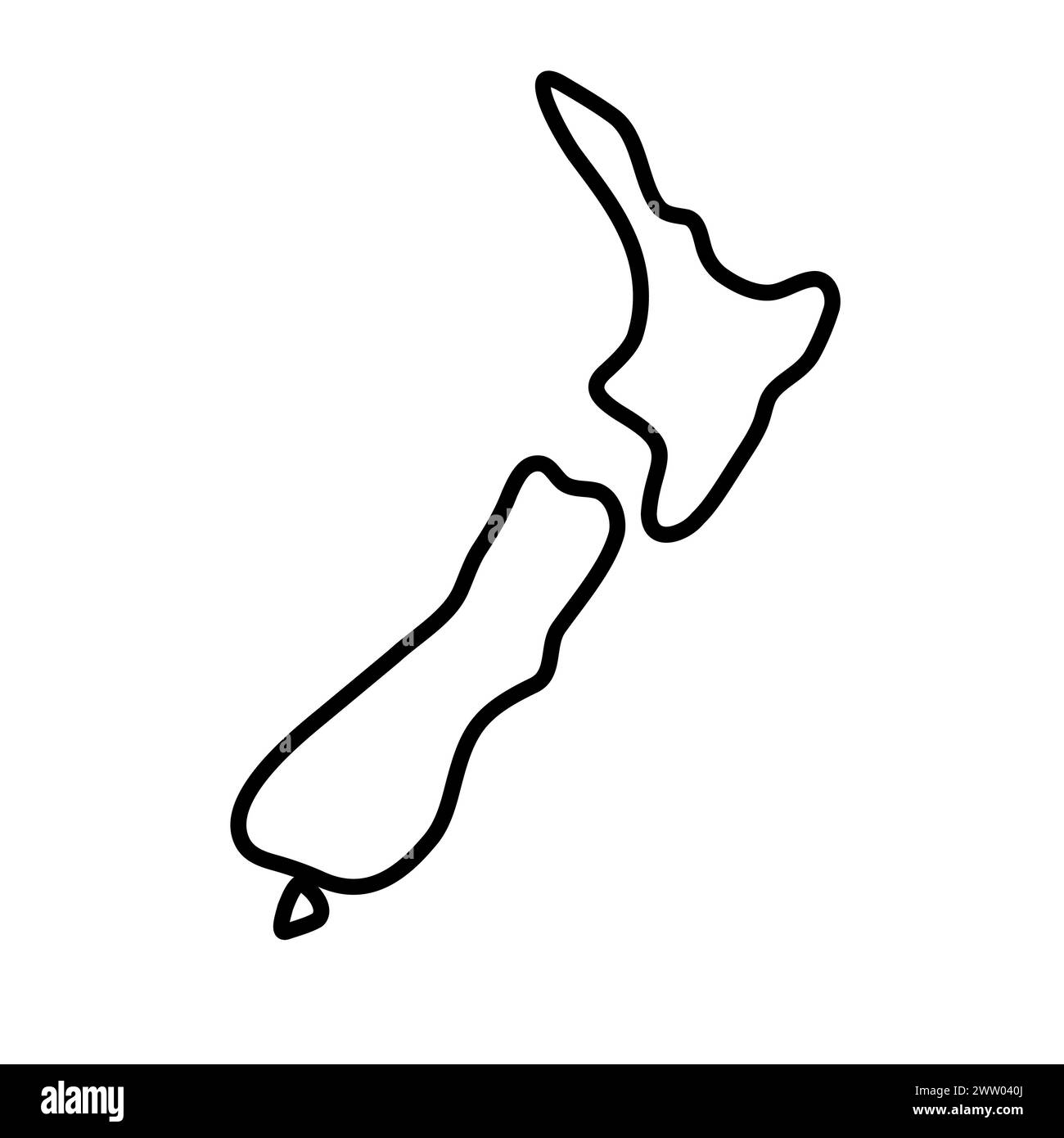 New Zealand Map Outline 6+ Thousand New Zealand Map Outline