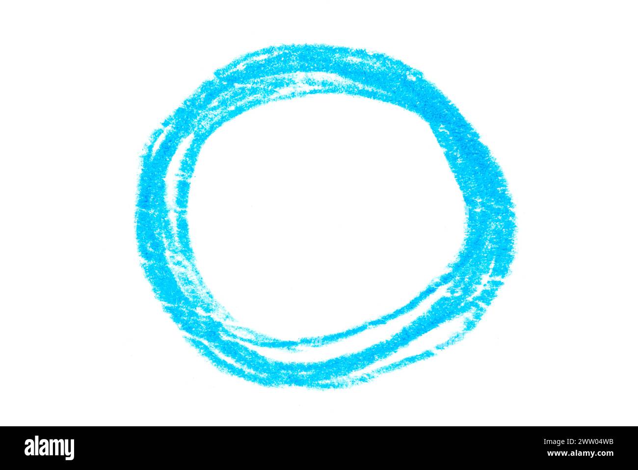 Blue pencil in hand Cut Out Stock Images & Pictures - Alamy