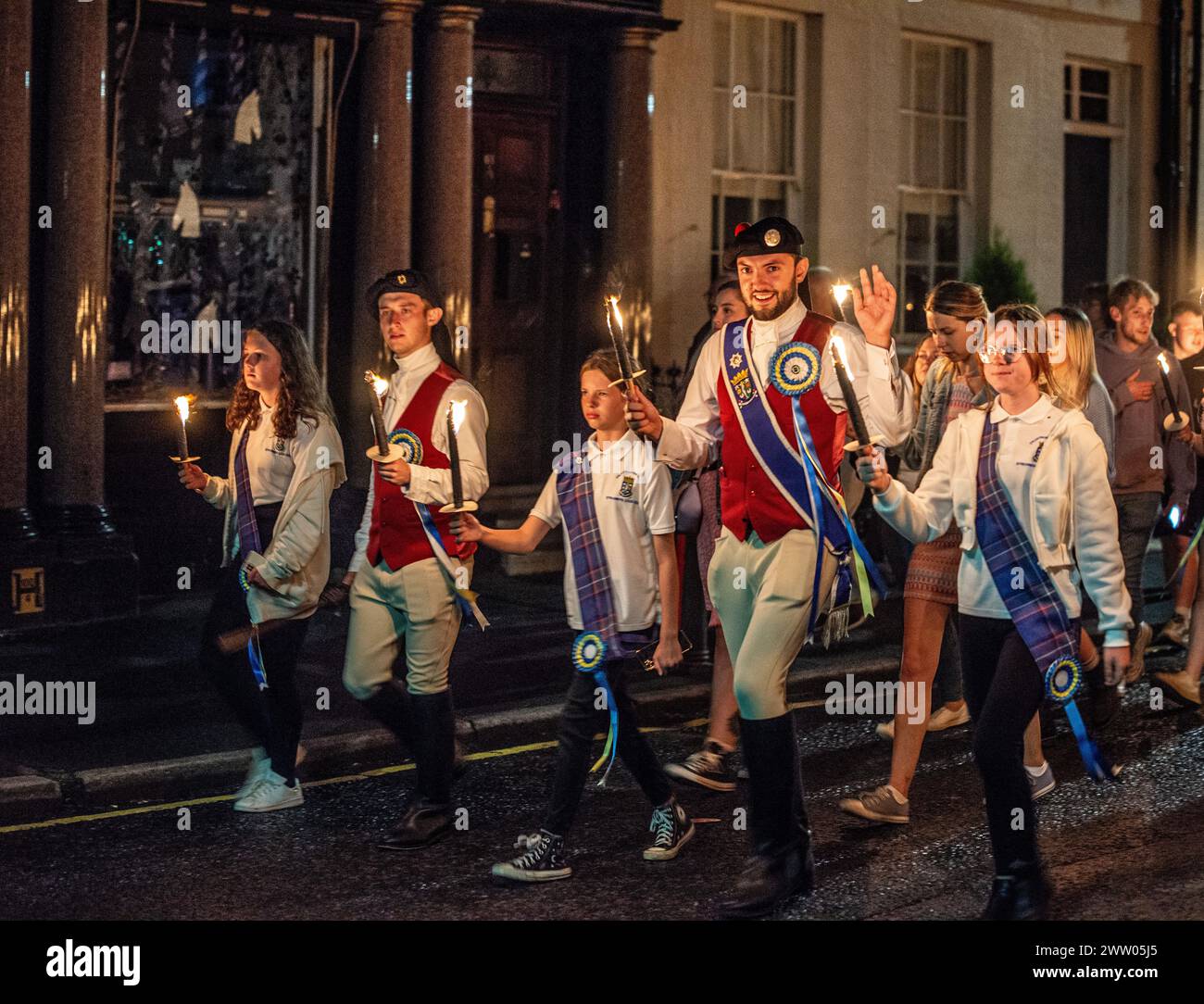 At Coldstream the last of the Border Common Ridings Stock Photo - Alamy