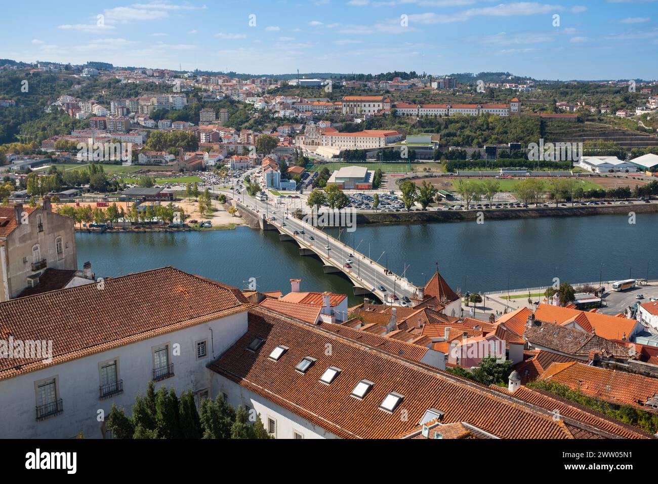 Portugal, Beira Litoral Province, Coimbra, The Santa Clara Bridge ...