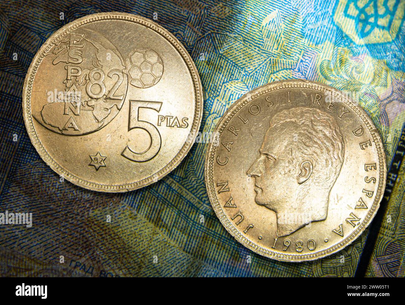 Spain peseta bill hi-res stock photography and images - Alamy