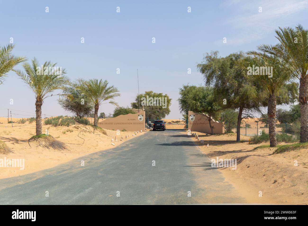 Al Maha Desert Conservation resort, Dubai UAE Stock Photo - Alamy