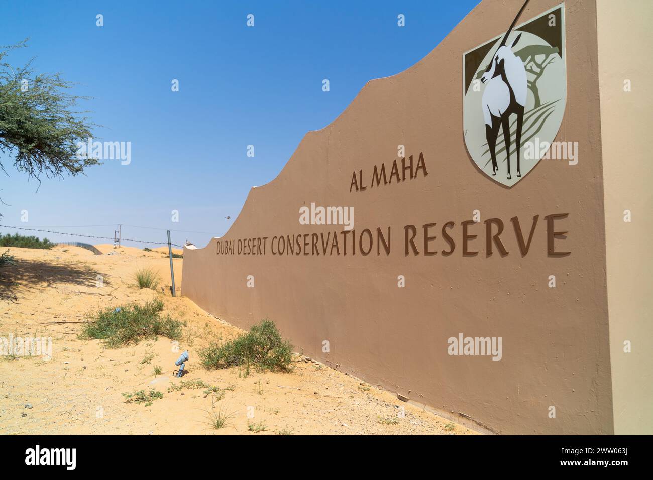 Al Maha Desert Conservation resort, Dubai UAE Stock Photo - Alamy