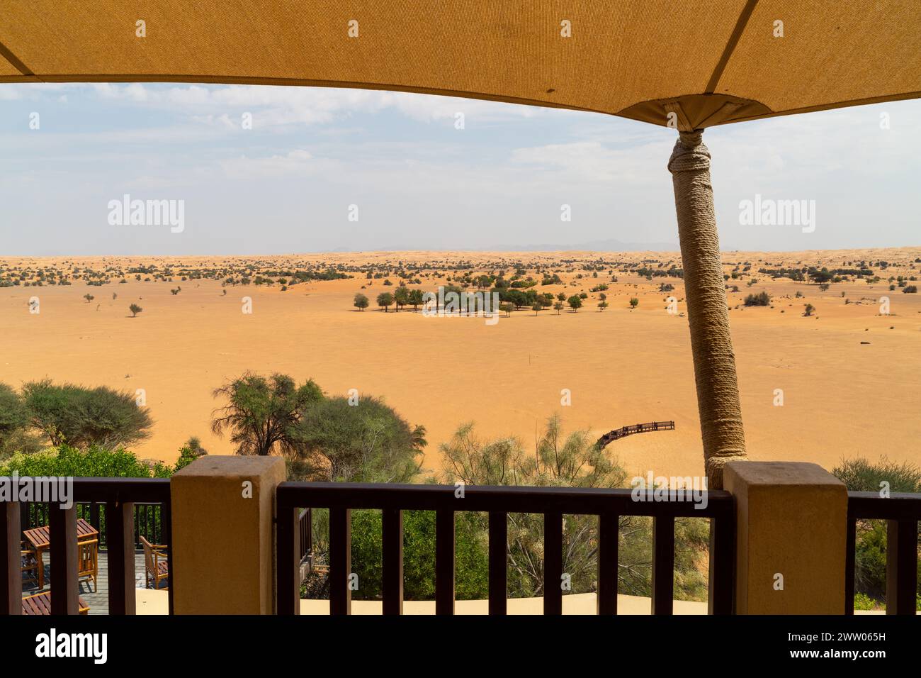Al Maha Desert Conservation resort, Dubai UAE Stock Photo - Alamy