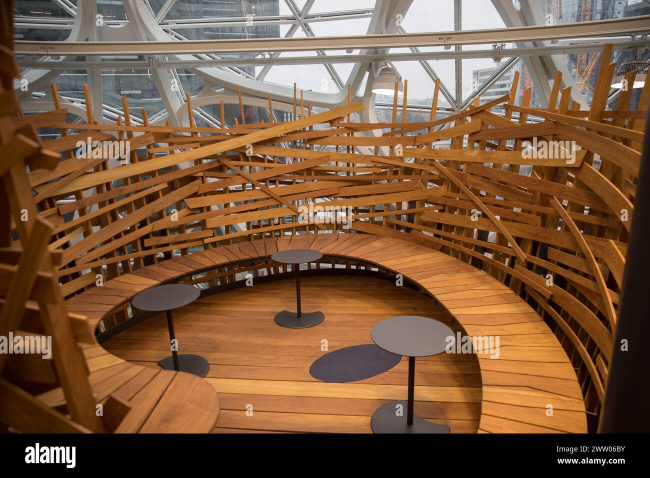 Amazon Spheres in Seattle Washington Stock Photo - Alamy