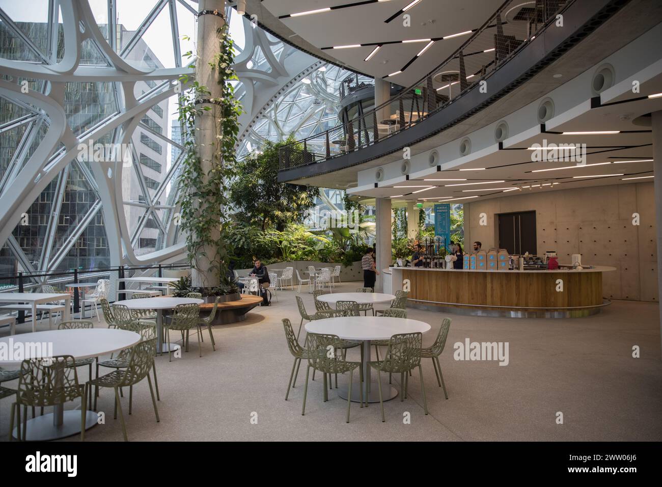 Amazon Spheres in Seattle Washington Stock Photo - Alamy