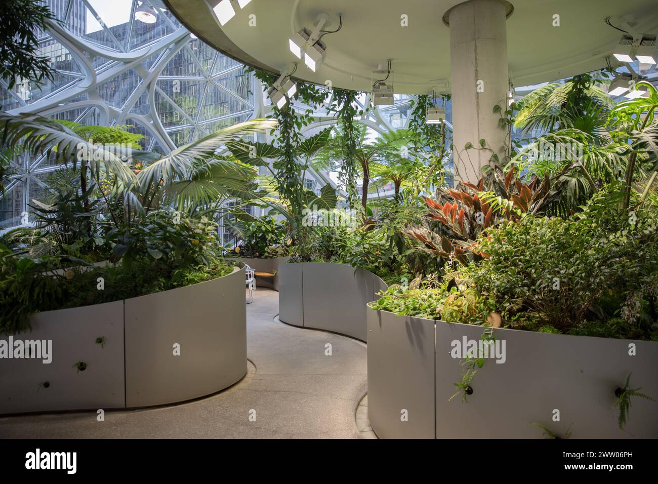 Amazon spheres interior hi-res stock photography and images - Alamy