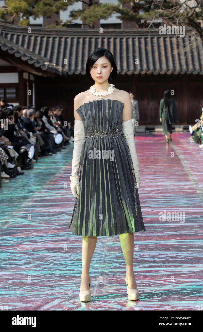 Seoul, South Korea. 20th Mar, 2024. South Korean model runway during the ‘Miss Gee Collection 24 ...