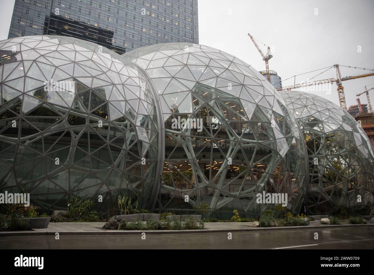 Amazon spheres interior hi-res stock photography and images - Alamy