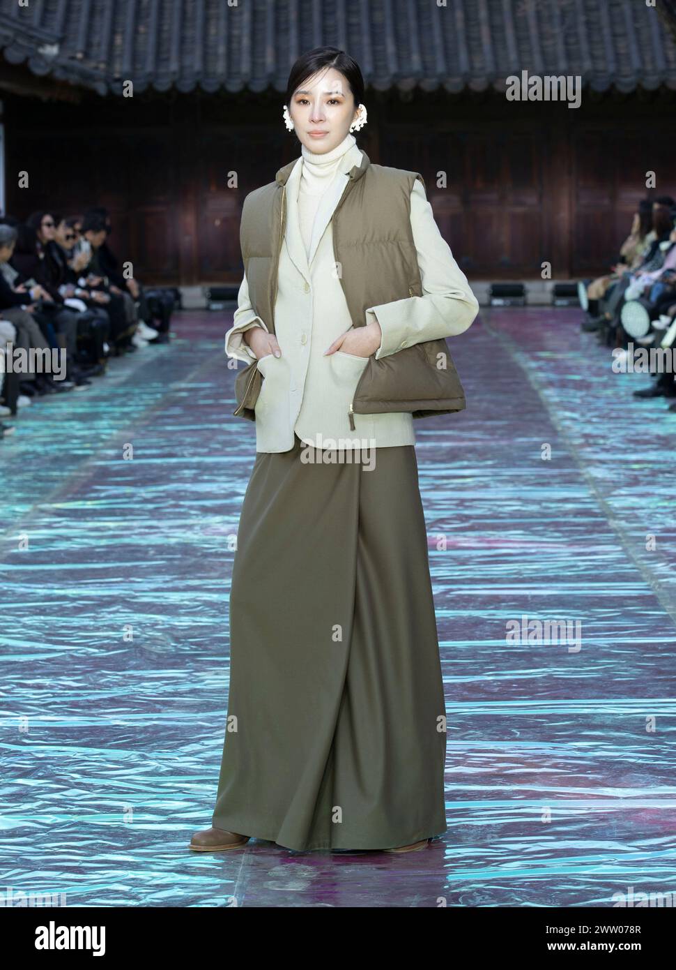 20 March 2024 – Seoul, South Korea: South Korean model runway during ...