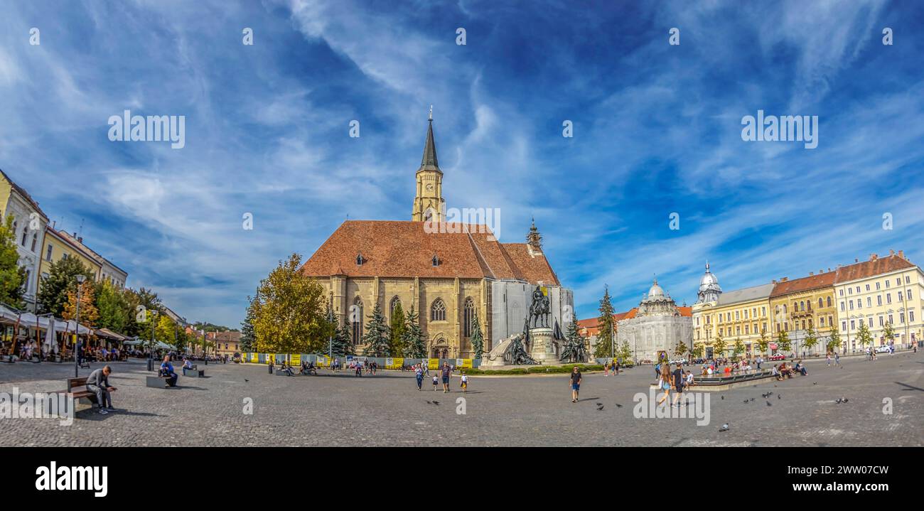 CLUJ-NAPOCA, TRANSYLVANIA, ROMANIA - SEPTEMBER 20, 2020: View of Union ...