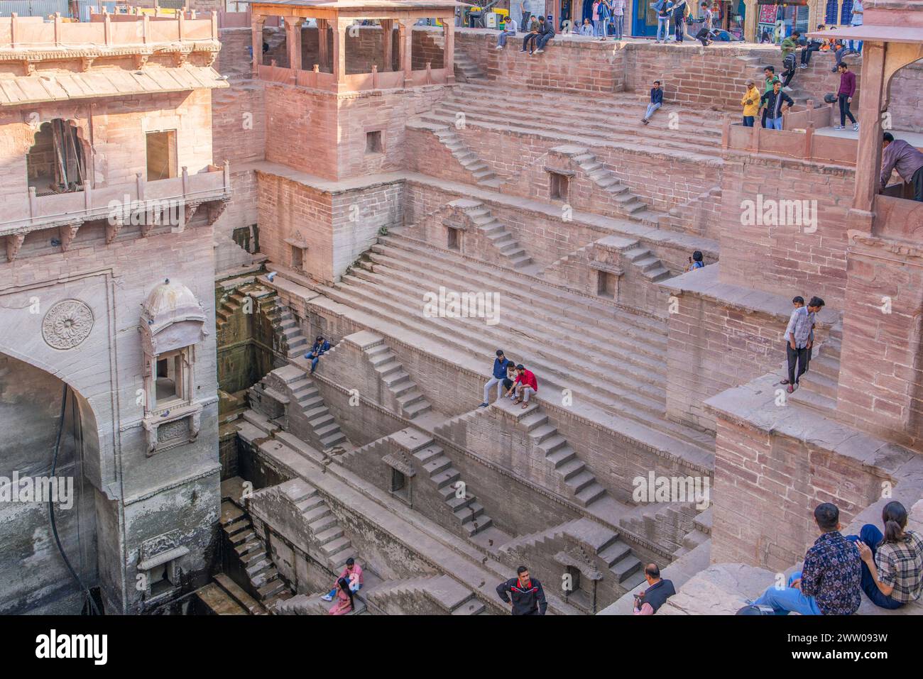 Jodhpur, Rajasthan, India - December 17.2023: People sitting on the ...