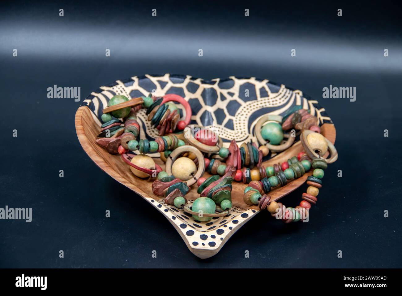 Traditional African tribal colorful necklaces and bracelets, made by ...